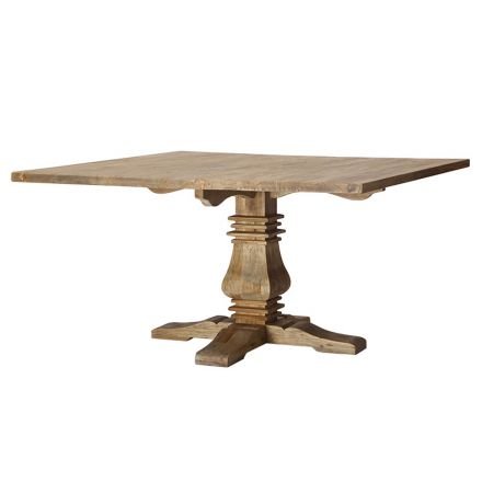 Shop French Provincial Chateau Pedestal Square Dining Table Online ...