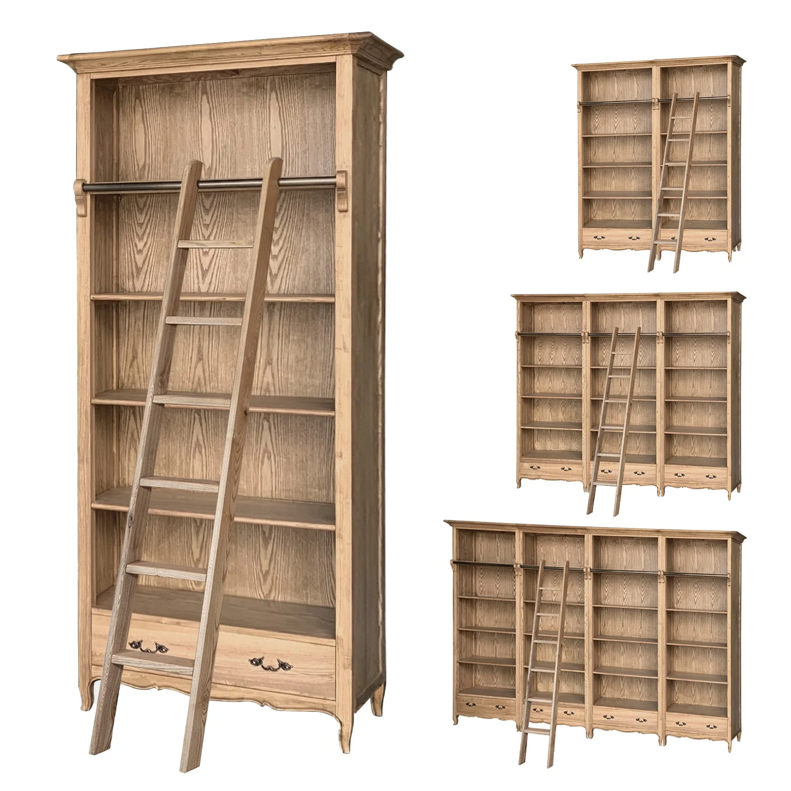 French Library Bookcase