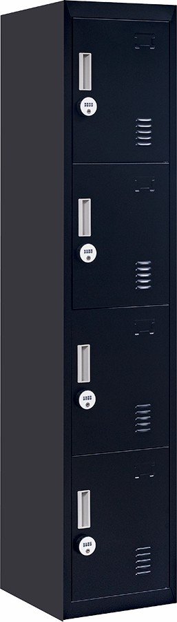 Shop 4-digit Combination Lock 4 Door Locker for Office Gym Black Online