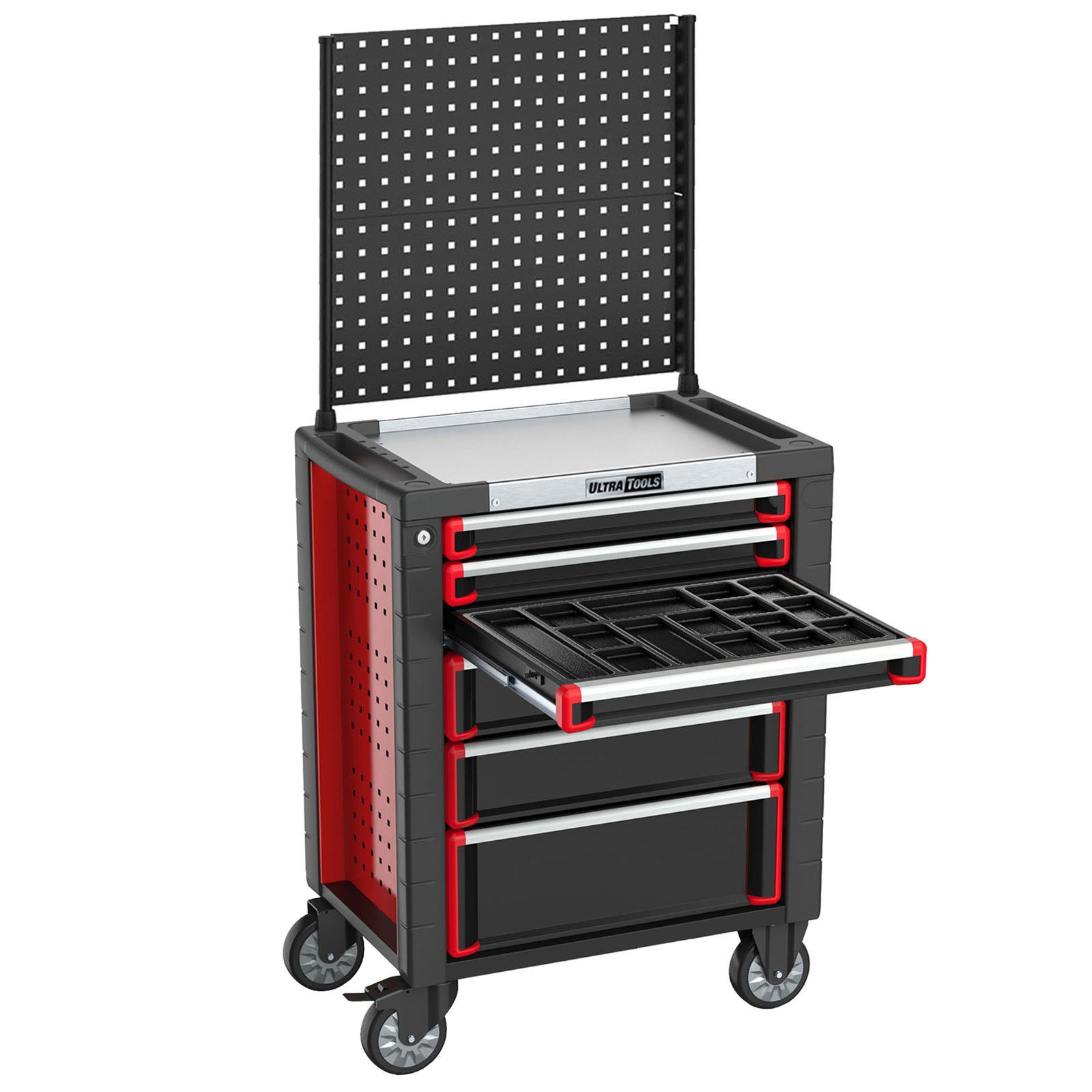 Shop UltraTools Tool Chest 6 Drawer Stainless Steel Worktop Roller ...