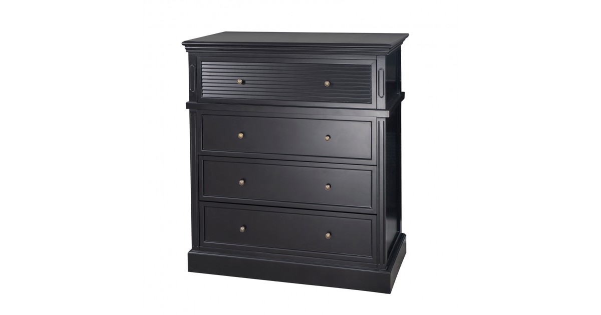 Shop Hamptons Coastal Seaside 4 Chest of Drawers Tallboy Cabinet in ...