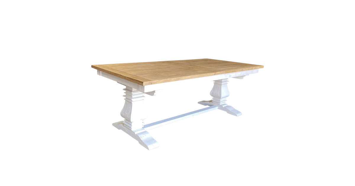 Shop Hamptons 220cm - 320cm Rectangle Extendable Dining Table with ...