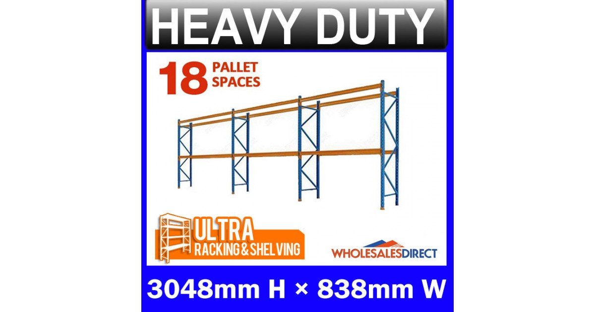 Shop ULTRA Pallet Racking 18 Space Package - Dexion Compatible Online