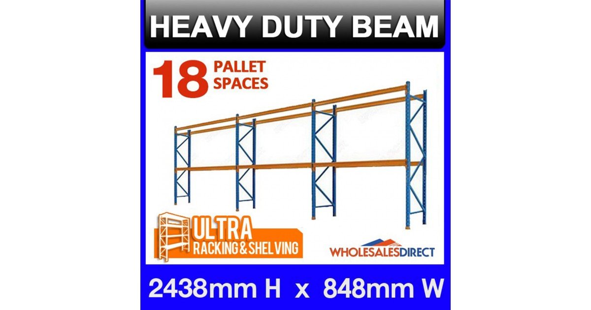 Shop ULTRA Pallet Racking 18 Space Package - Dexion Compatible Online