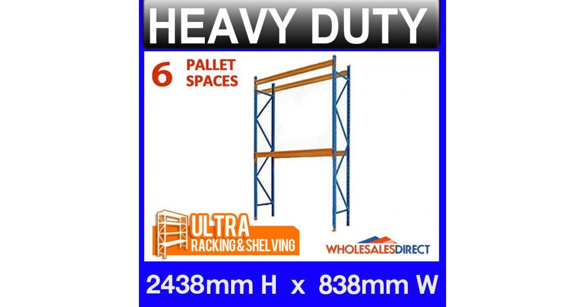 Shop ULTRA 6 Space 1Bay 2438mm Pallet Racking Warehouse Dexion ...