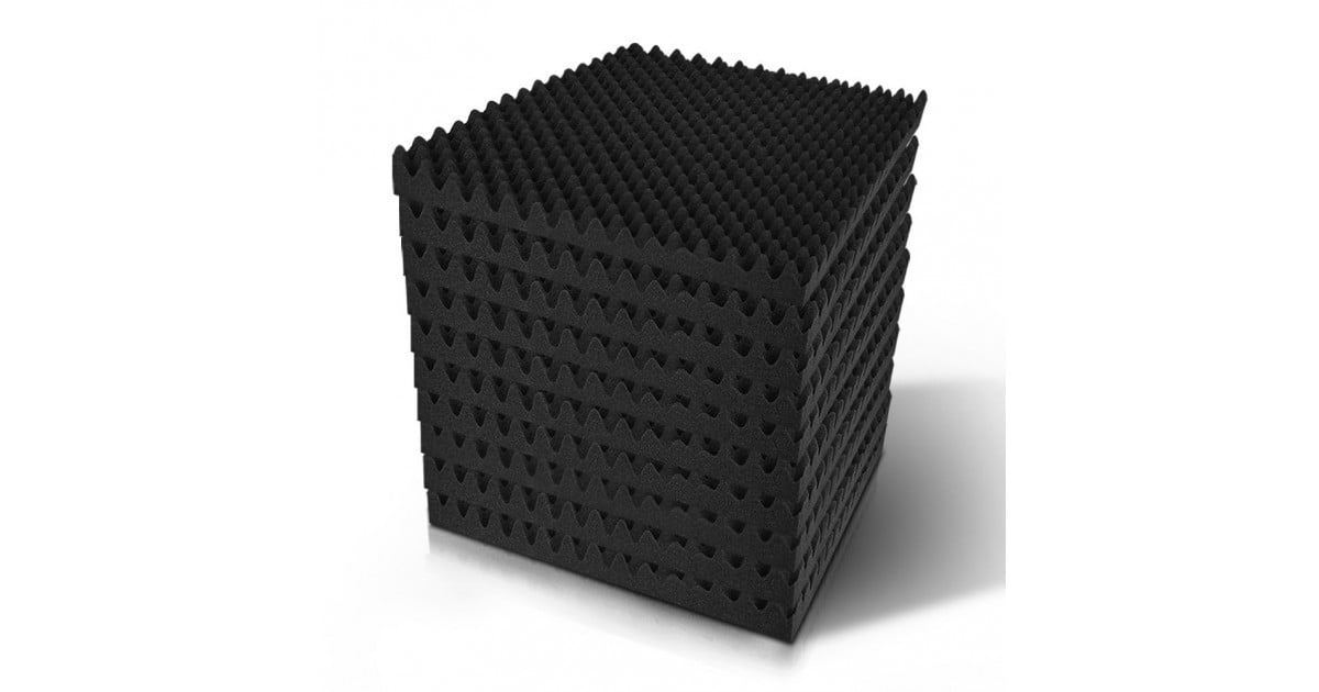 Shop Alpha 60pcs Acoustic Foam Panels Studio Sound Absorption Eggshell ...