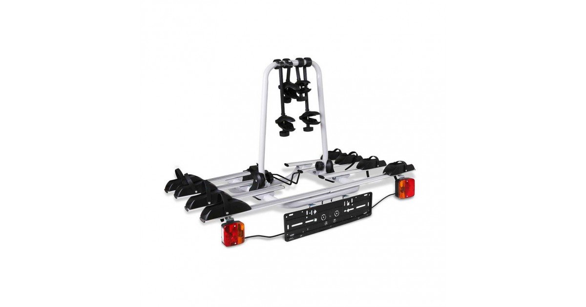 Shop Bicycle Bike Carrier Rack w/ Tow Ball Mount Black Silver Online