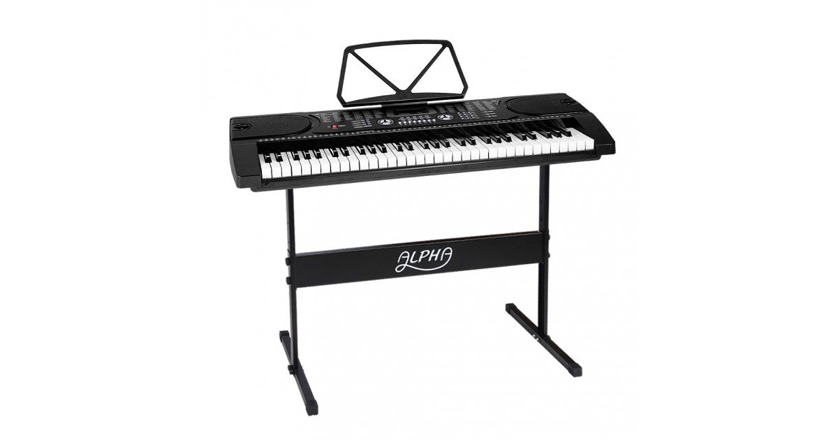 Shop ALPHA 61 Keys LED Electronic Piano Keyboard Online