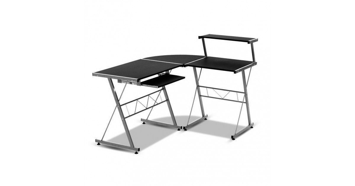 Shop Three-piece Computer Desk Black Online