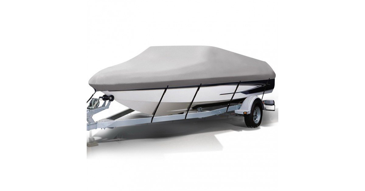 Shop 14 - 16 foot Waterproof Boat Cover - Grey Online