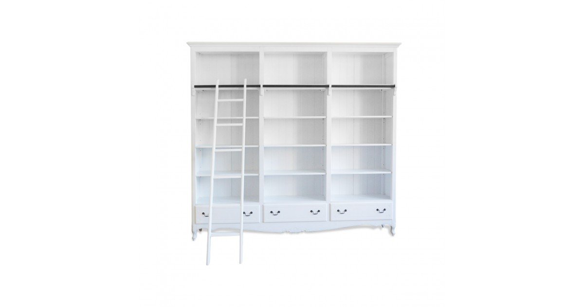 Shop French Provincial Classic Library Bookcase Display Bookshelves ...