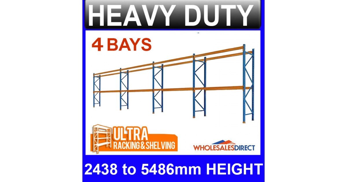 Shop ULTRA 6 Space 1Bay 2438mm Pallet Racking Warehouse Dexion ...