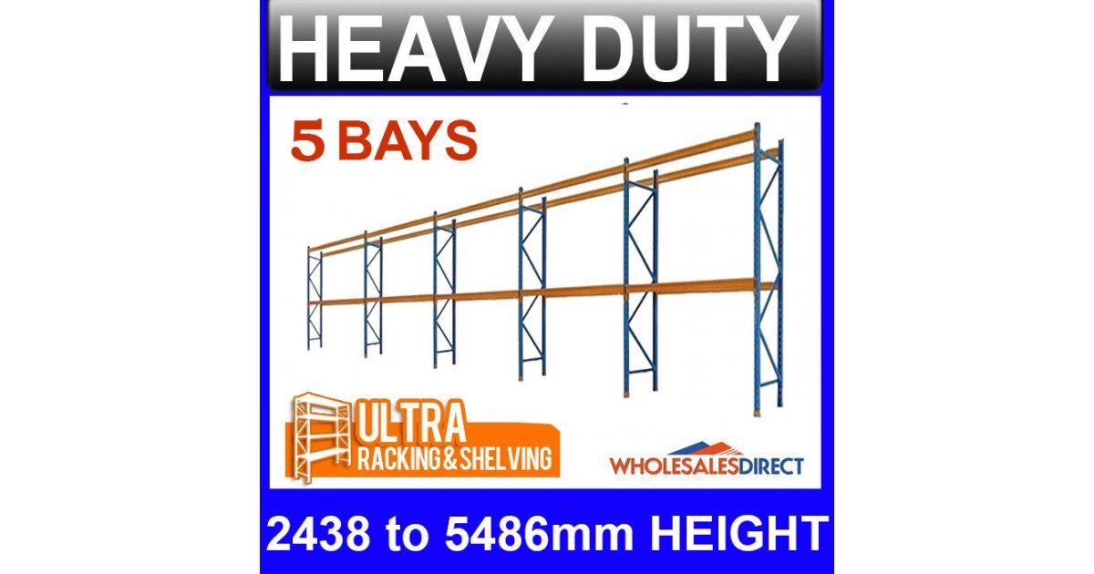 Shop ULTRA 6 Space 1Bay 2438mm Pallet Racking Warehouse Dexion ...