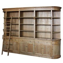 Shop French Provincial Extendable Library Bookcase Natural Oak with ...