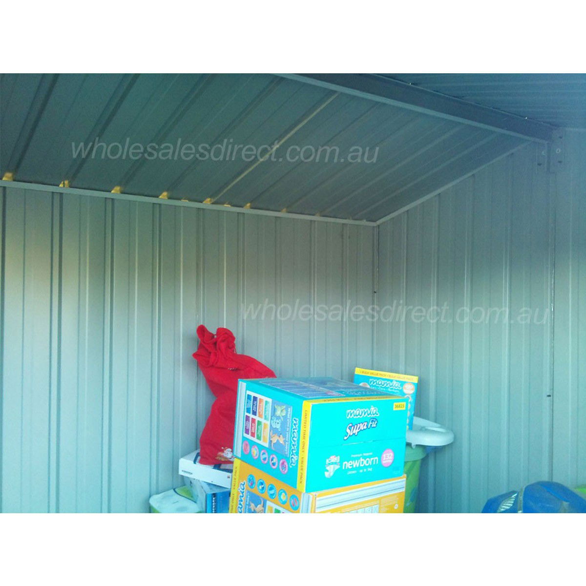 Plastic Shed Arbor Garden Solutions Narrow Alley Shed - 3.3m X 1.2m ...