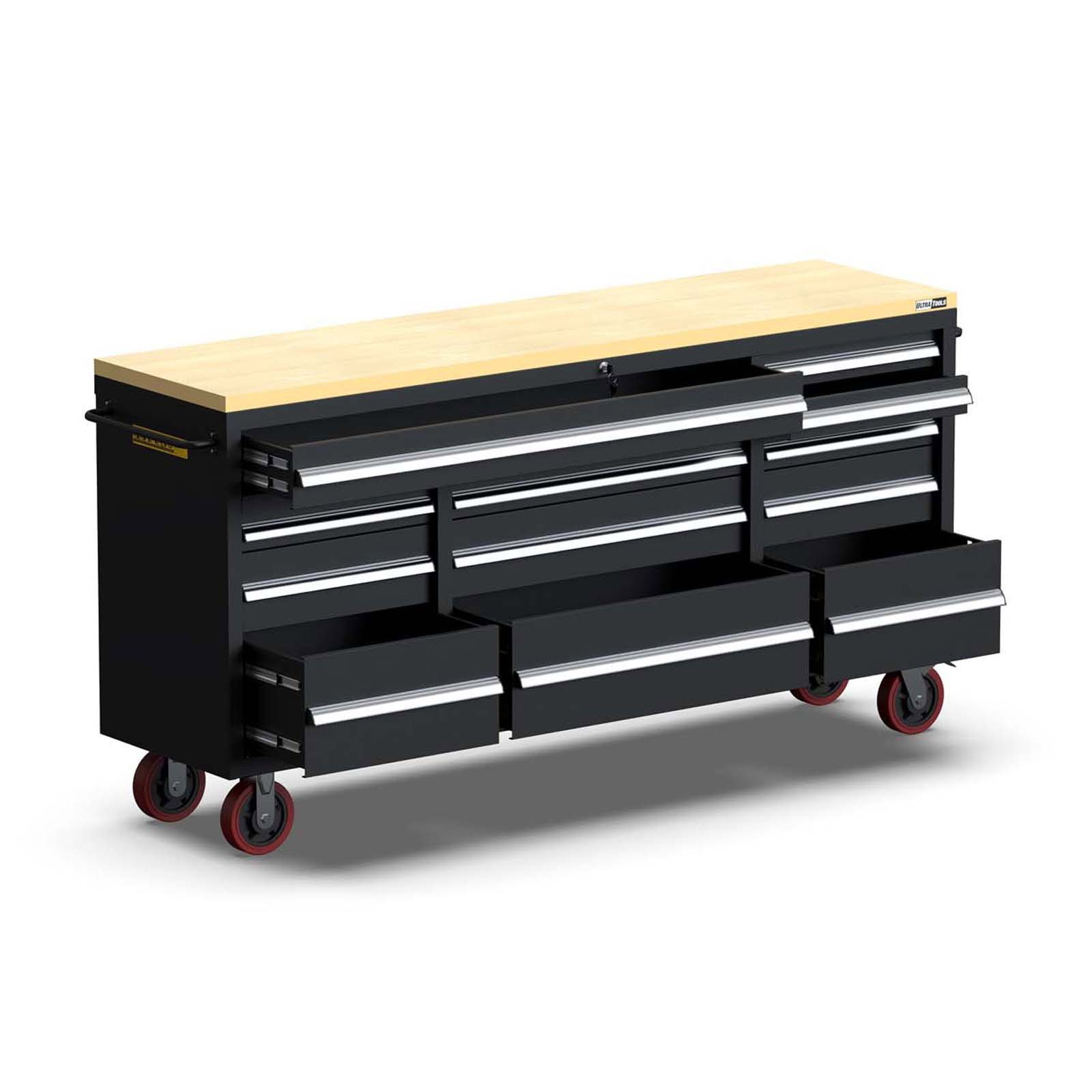 Shop UltraTools 1970mm x 500mm x 950mm Economy 72" 12 Drawers Mobile ...
