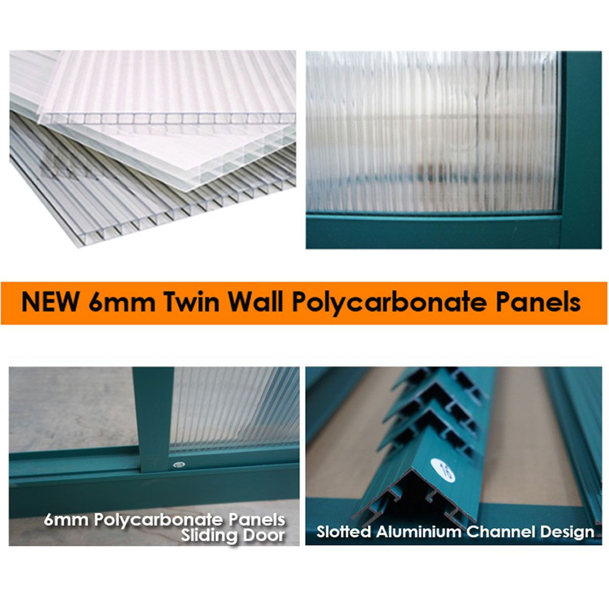 Shop Eco Pro Greenhouse 32 x 8ft - 6mm Panels Online