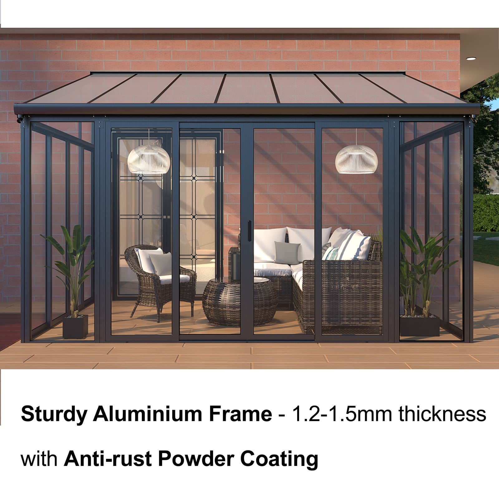 Shop DIY Aluminium Luxury Outdoor Sunroom Kit 10 x 14 ft Online